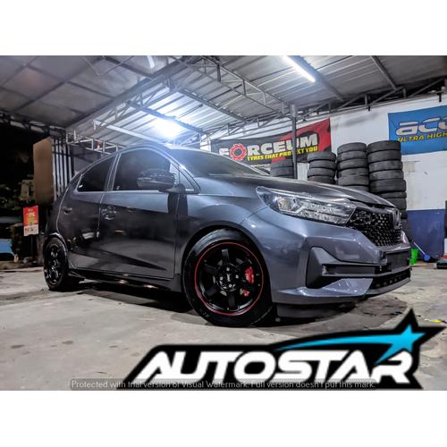 Jual MODIFIKASI MOBIL BRIO RS MENGGUNAKAN VELG HSR TOKYO R16 BLACK RED ...