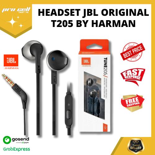 Jual HEADSET HANSFREE ORIGINAL JBL T205 T 205 BY HARMAN ORIGINAL 100% ...