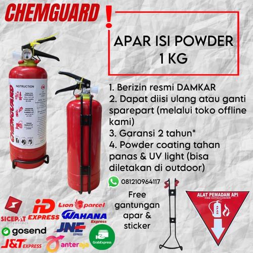 Jual APAR 1 KG PEMADAM KEBAKARAN TABUNG PEMADAM API RINGAN ABC POWDER ...