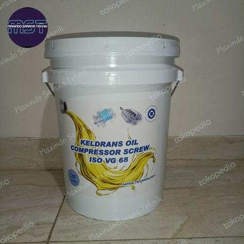 Jual Oli Kompresor Screw KELDRANS 20Liter/ Oil Compressor Screw ISO VG ...