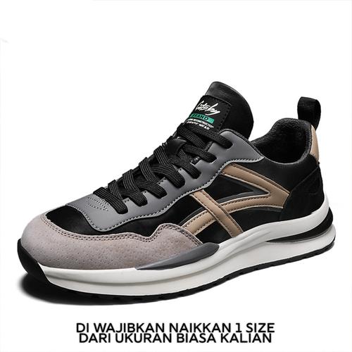 Promo Sepatu Sneaker Pria Hitam Fuccino / Sepatu Kasual Keren - Hitam ...