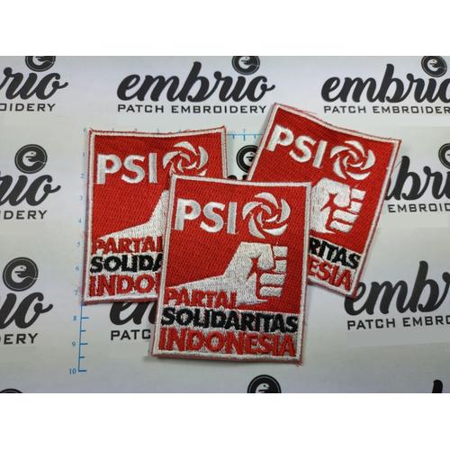 Jual UNI-020 Patch PSI Emblem Bordir Logo Partai Solidaritas Indonesia ...