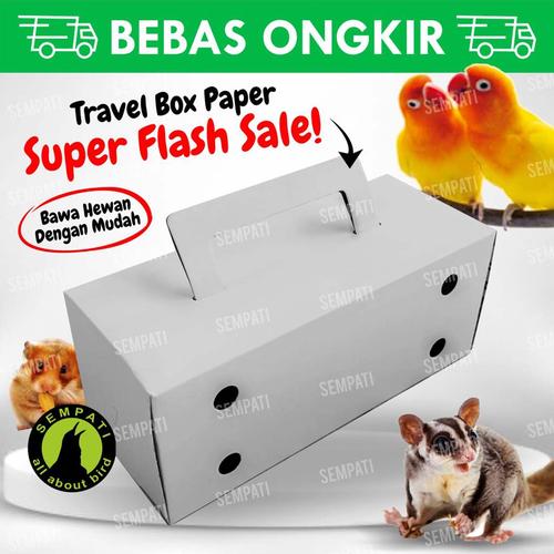 Jual Kotak kardus bawa burung ekonomis polos kotak box bawa burung ...