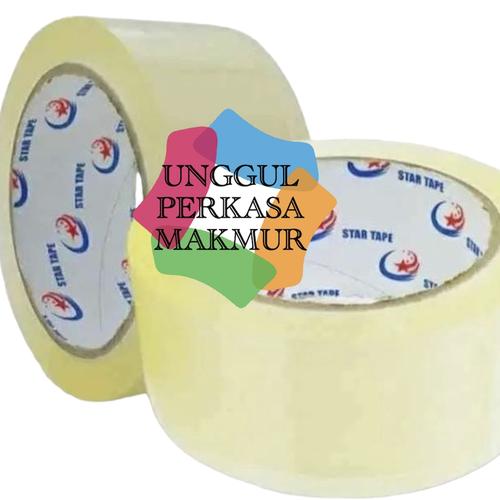 Jual Lakban Bening Star Tape 2 inch 48mm X 90 yard Isolasi Selotip ...