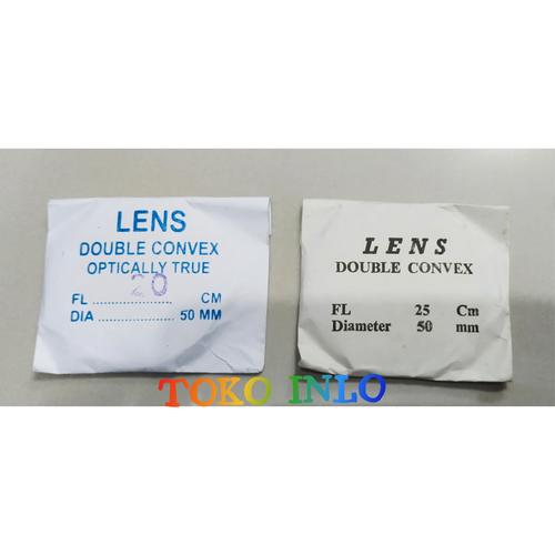 Jual Lensa Double Convex/Lensa Cembung - Fokus 20 cm - Kota Medan ...