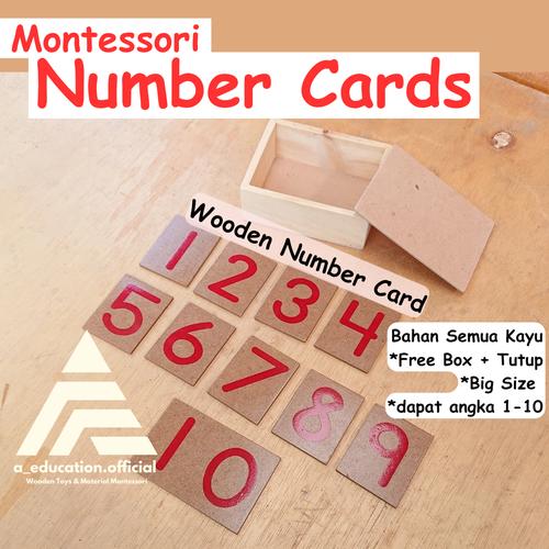 Jual Number Card Montessori wooden Number Cards - Kab. Jombang ...