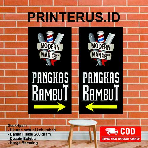 Jual Spanduk Banner Plang Barbershop Pangkas Rambut - Kab. Bandung ...