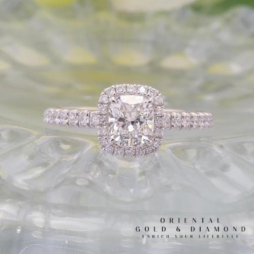 Jual Moissanite : Original 1.04ct Diamond Engagement Promise Rings Couples - 4, Rose Gold - Kota ...
