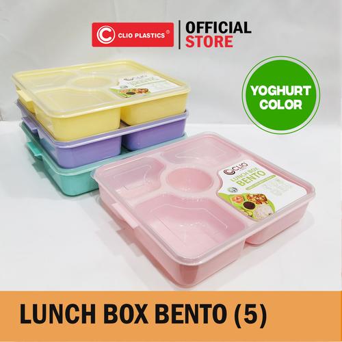 Jual Lunch Box Bento sekat 5 clio - Kotak penyimpanan makanan - box ...