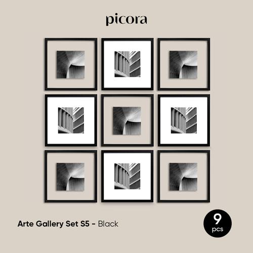 Promo PICORA ARTE Gallery Set S5-Frame Pigura Bingkai Foto Dinding-9pcs ...