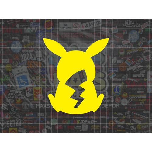 Jual Cutting Sticker Pikachu Pokemon Ukuran Tinggi 15 Cm Untuk Mobil ...