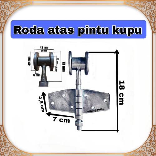 Jual engsel roda gantung atas kupu pintu garasi sliding handerson - Kab ...