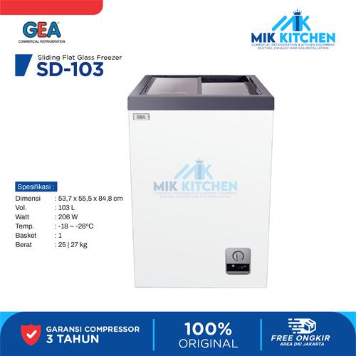 Jual GEA SLIDING FLAT GLASS FREEZER SD-103 / SD 103 / SD103 MANUAL ...