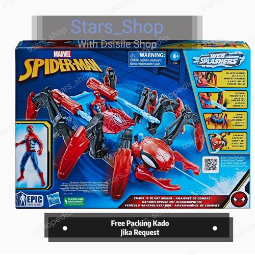 Jual Marvel Spider Man Web Splashers Crawl N Blast Spider Figure ...