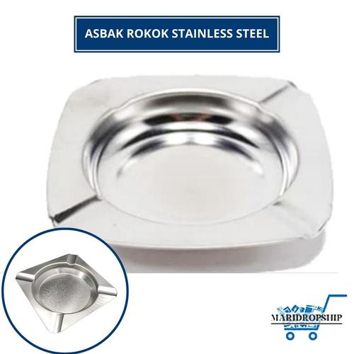 Jual ASBAK ROKOK STAINLESS STEEL / ASBAK ROKOK KOTAK / ASBAK ABU ROKOK ...