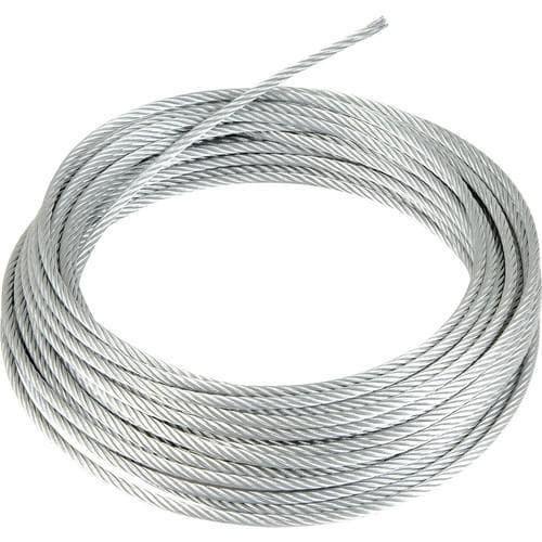 Jual Kawat seling baja galvanis steel wire rope 6x12 7FC 4mm 5mm 6mm ...