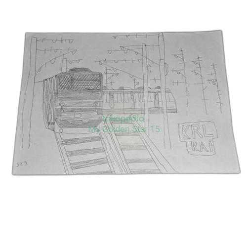 Jual Gambar kereta api - lukisan hitam putih - Kota Depok - My Golden ...