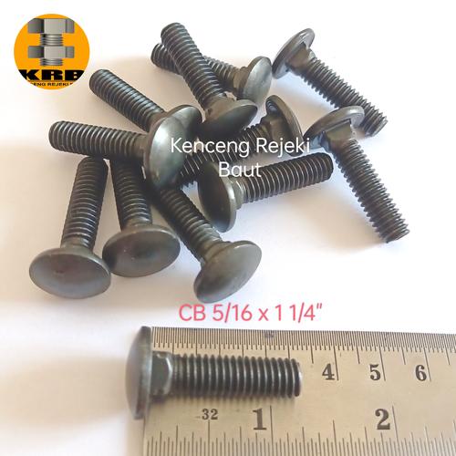 Jual Baut CB 5/16 x 1 1/4 inch / Panjang 3 cm / Baut Pagar / Baut ...