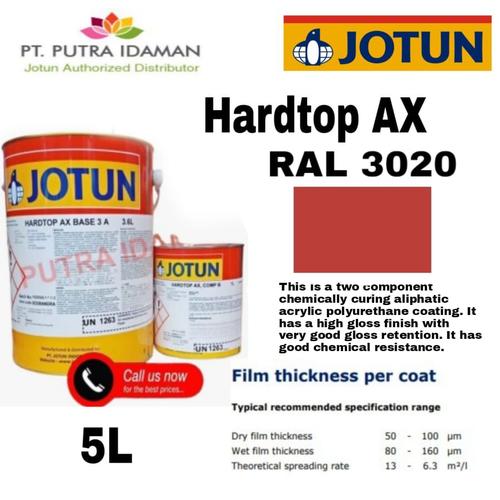 Jual JOTUN CAT KAPAL / HARDTOP AX 5 LITER / RAL 3020 / CAT JOTUN MARINE ...