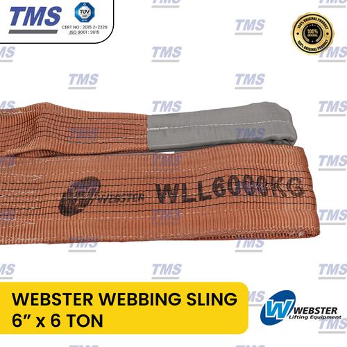 Jual Tali Pengangkat Barang Webster Webbing Sling 6" x 6 Ton Original ...