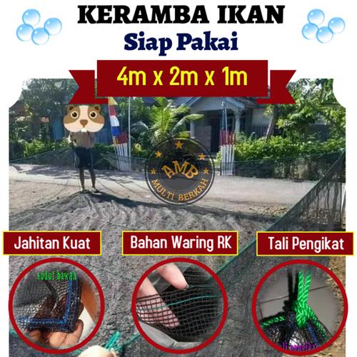 Promo Keramba Ikan Hapa Jaring Apung Ukuran 4m x 2m x 1m - Waring RK ...