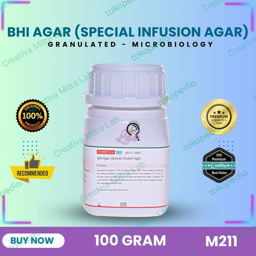 Jual BHI Agar (Special Infusion Agar) - Media Mikrobiologi, 100 gram - Kab. Bogor - Creativa ...