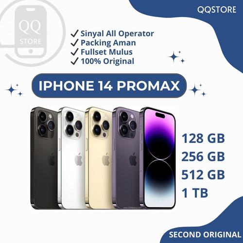 Jual iPhone 14 Pro Max 128GB/256GB/512GB/1TB Second Mulus Normal ...