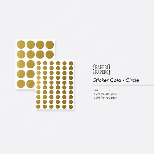 Jual Sticker Circle Gold - Cutting Stiker Bulat Lingkaran Emas Segel ...