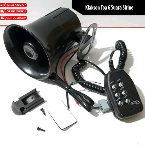 Jual Klakson Toa Sirine 6 Suara Motor Horn Standar 12Volt Universal 1 ...