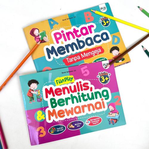 Promo Pintar Membaca Tanpa Mengeja & Menulis Berhitung Mewarnai - PQS ...