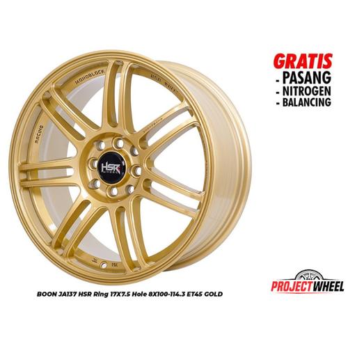 Jual velg mobil racing boon hsr ring 17 warna gold baleno mazda2 jazz ...