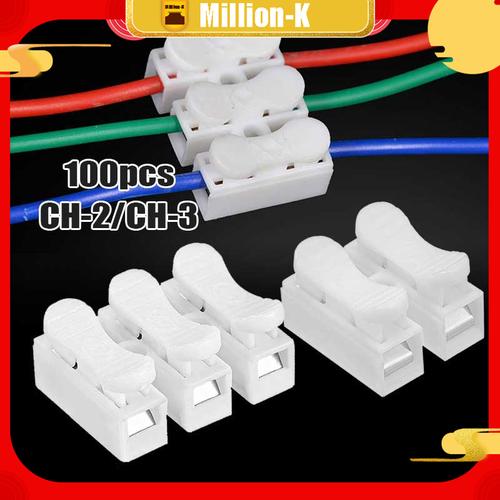 Jual 100PCS Sambungan Kabel Listrik Quick Connector Wire Spring ...