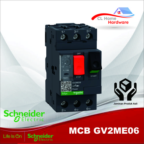 Promo MCB GV2ME06 MOTOR CIRCUIT BREAKER SCHNEIDER GV2ME THERMAL ...