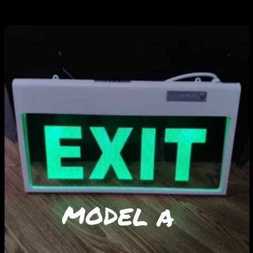 Jual Lampu LED exit sign pintu keluar darurat emergency toilet - Model ...