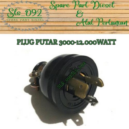 Jual PLUG PUTAR/AC PLUG/COLOKAN GENSET KAKI 3 MODEL PUTAR.3000 ...