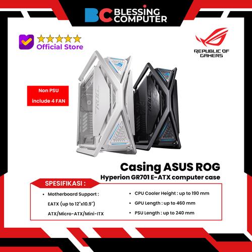 Jual Casing ASUS ROG Hyperion GR701 E-ATX computer case - Black - Kota ...