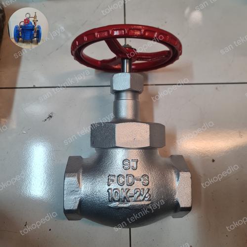 Jual GLOBE VALVE KITZ SJ FCD - S 10K 2-1/2" INCH BESI / CAST IRON 2,5 ...