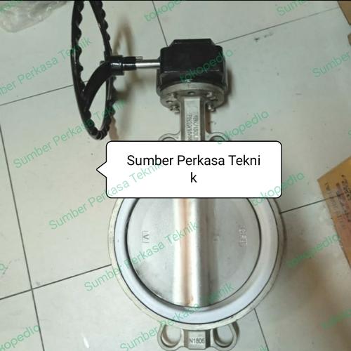 Jual Butterfly Valve Gear Operated SS304 12" inch ( DN 300 ) - Jakarta ...