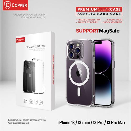 Promo iPhone 13 Pro Max Mini - Copper Acrylic Bening/Clear -Support ...