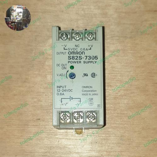 Jual Power Supply Omron S82S-7305 0.6A In 12-24VDC Out 5VDC Original ...