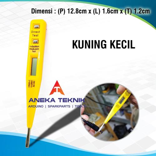 Jual AC - DC Voltage Screwdriver Test Pen / Tespen - Obeng Tespen ...