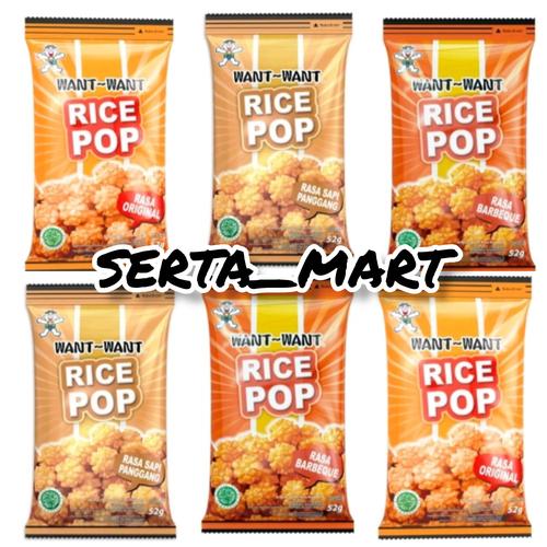 Jual Want Want Rice Pop 52gr - WantWant Popcorn Beras Rasa Original ...