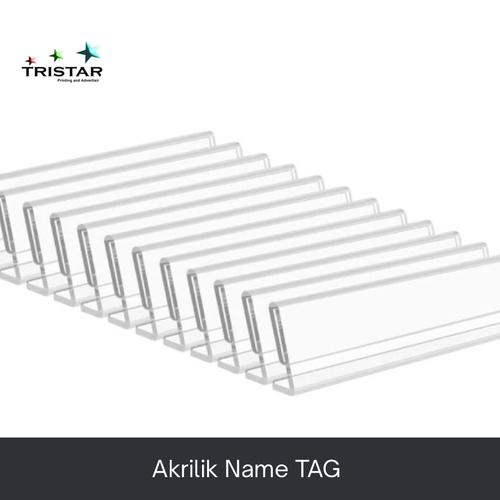 Jual ACRYLIC / AKRILIK STAND TEMPAT KARTU NAMA/ MEJA / FOOD TAG ( 2 ...