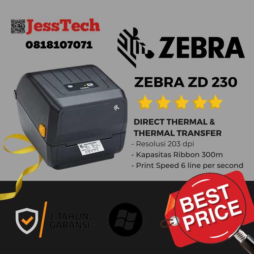 Jual PRINTER BARCODE | PRINTER LABEL ZEBRA ZD 230 - PENGGANTI ZEBRA 888 ...