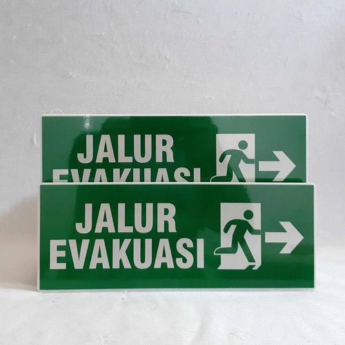Jual Akrilik Jalur Evakuasi, Akrilik Sign Evakuasi, Rambu Jalur ...