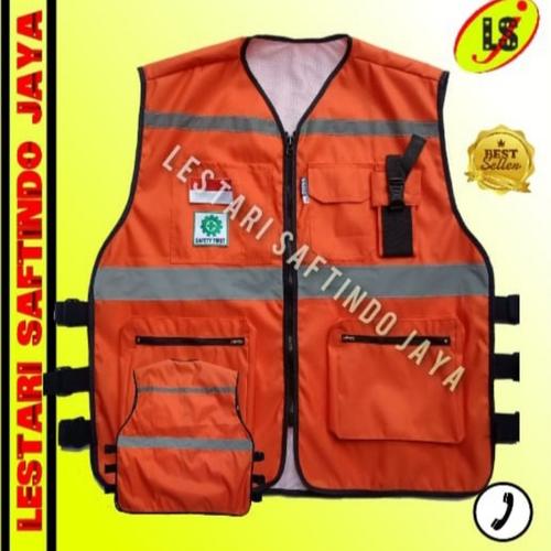 Jual ROMPI SAFETY BAHAN TASLAN ORANGE SIZE XXL /ROMPI PROYEK - Jakarta ...