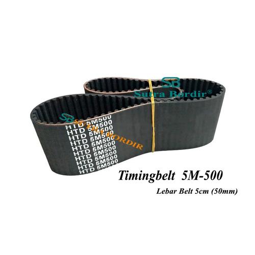 Jual Timingbelt 5M 500 lebar 5cm vbelt HTD5M500 vbelt motor 5M-500 ...