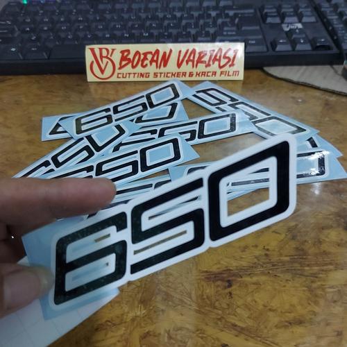 Jual Cutting sticker tulisan 650 cc sticker 650 kawasaki 650 - Kota ...