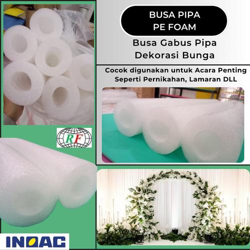 Jual Busa Bunga Gabus Pipa Dekorasi Pelaminan 2 mtr Pe Foam Busa ...