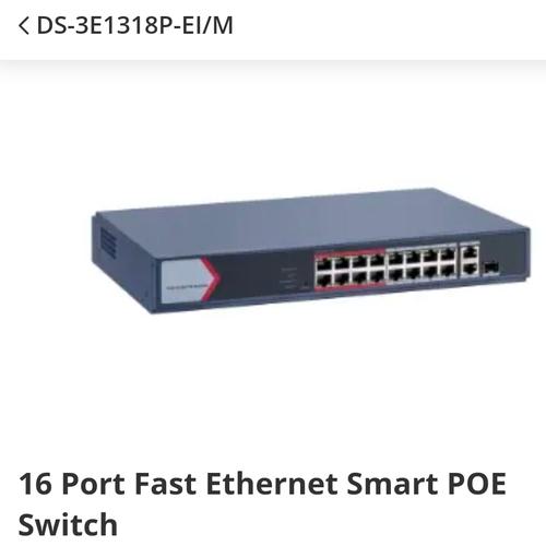 Jual Switch Hub PoE Hikvision 16 Port PoE 2 Uplink DS-3E1318P-EI/M ...